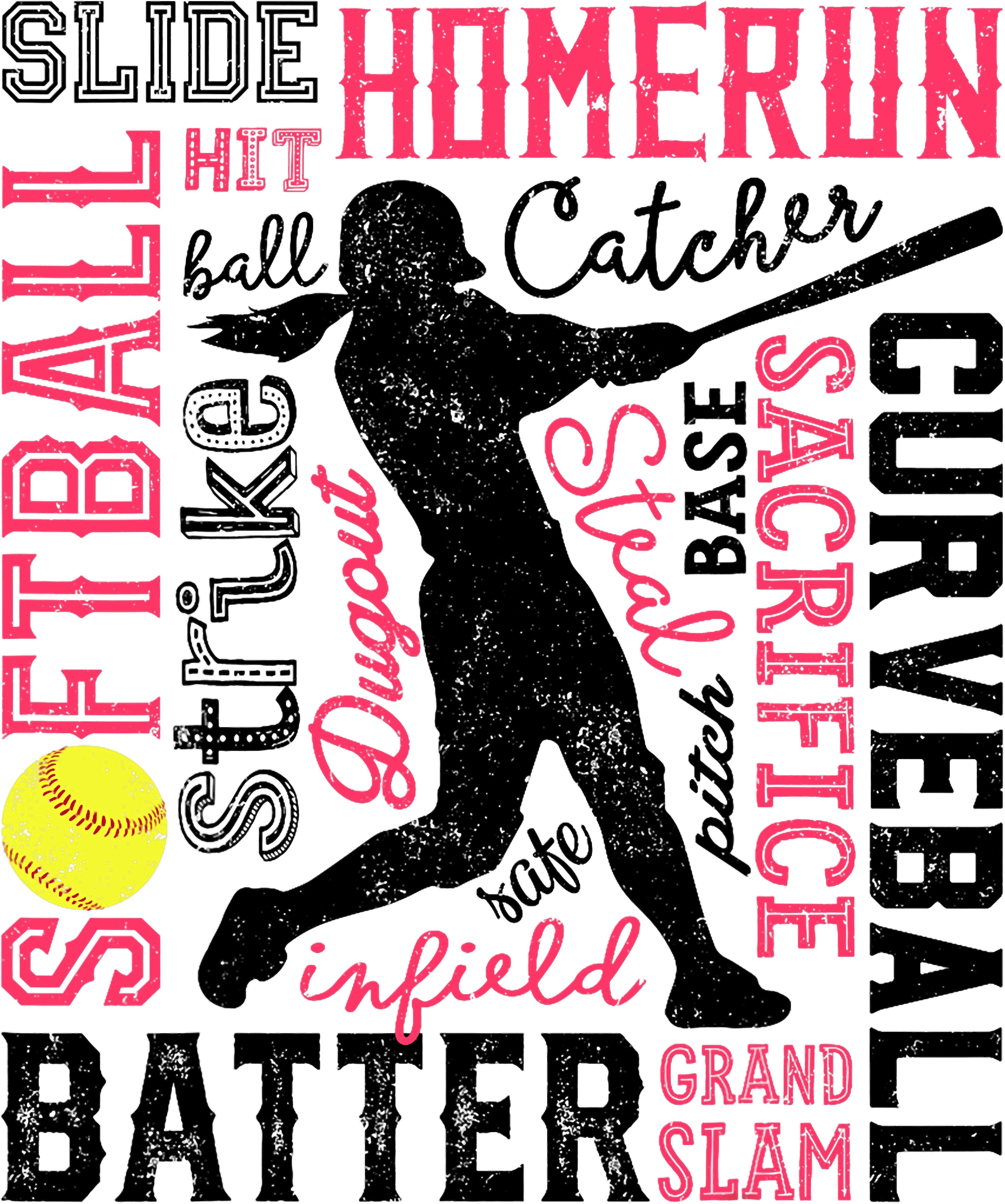 Softball Words – DMDCreations