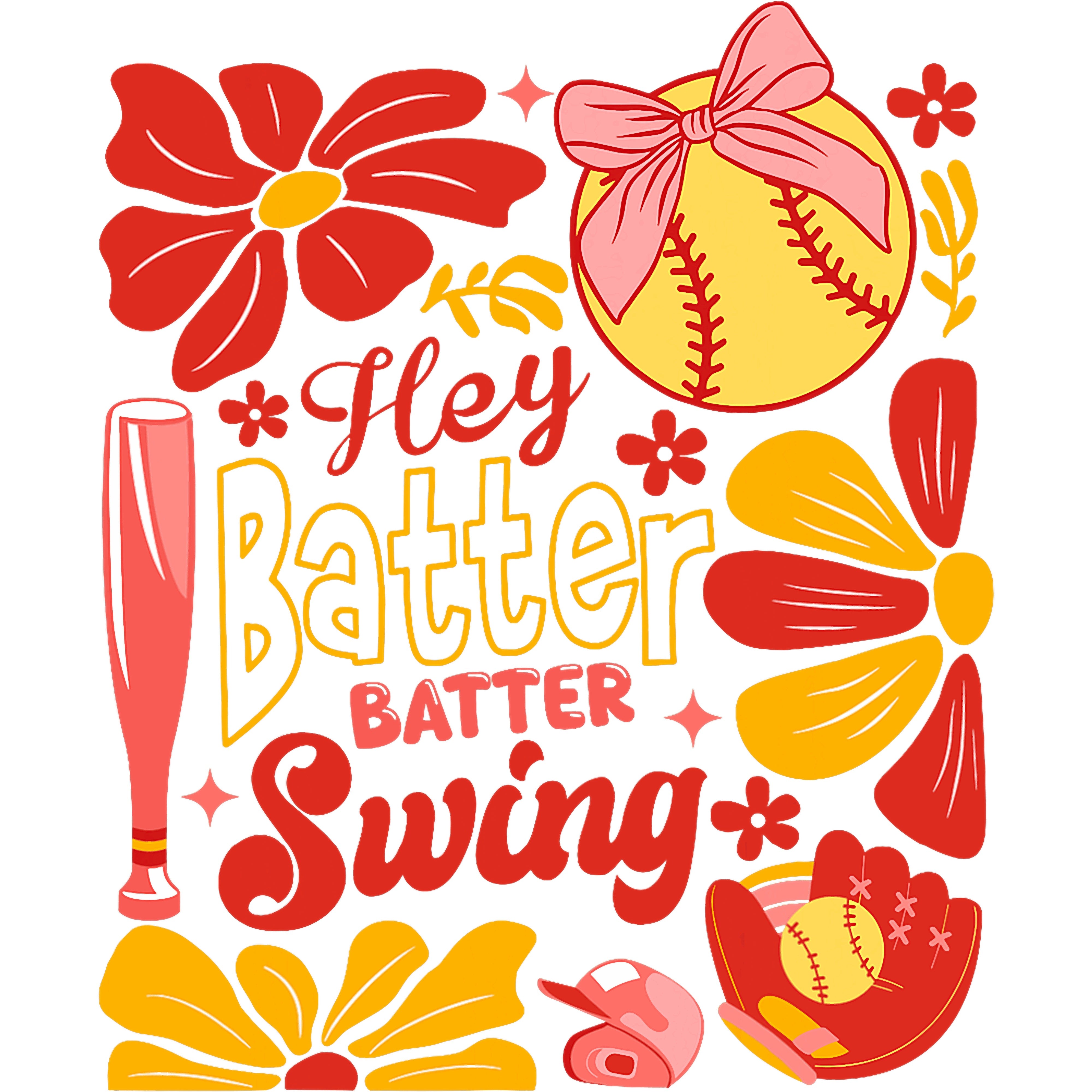 Flower Hey Batter Batter Swing – DMDCreations
